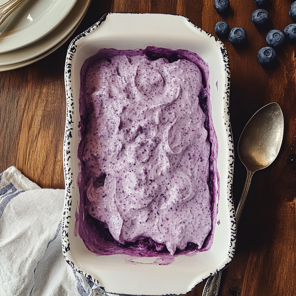 Creamy Blended Blueberry Overnight