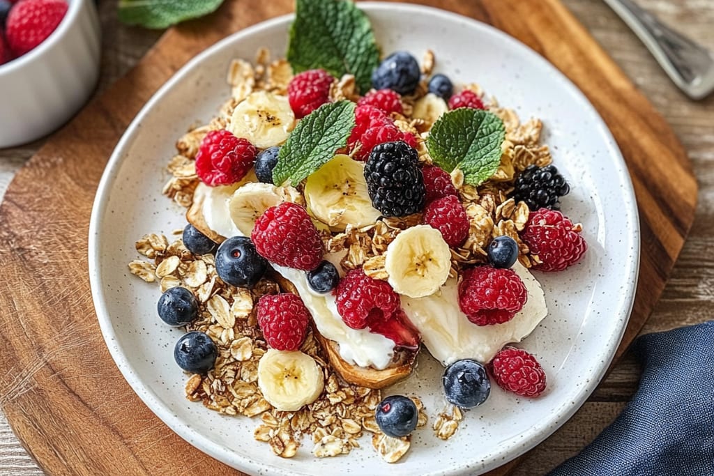 Breakfast Banana Split with Berries: An Incredible Healthy Twist on a ...
