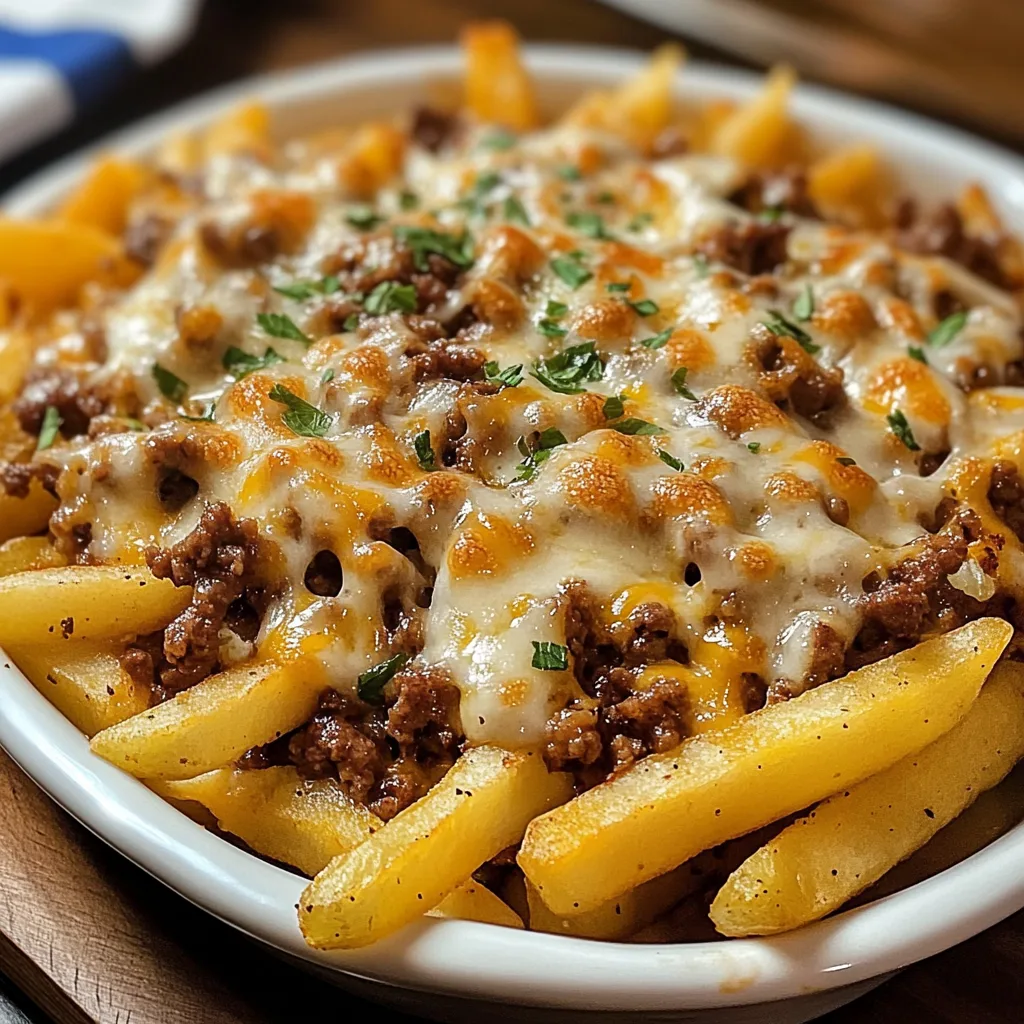 Cheesy Loaded Fries with Beef and Mozzarella: An Incredible 7-Step Recipe